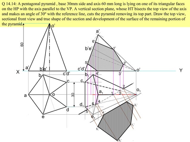 Section of solids - ENGINEERING DRAWING/GRAPHICS | PPT