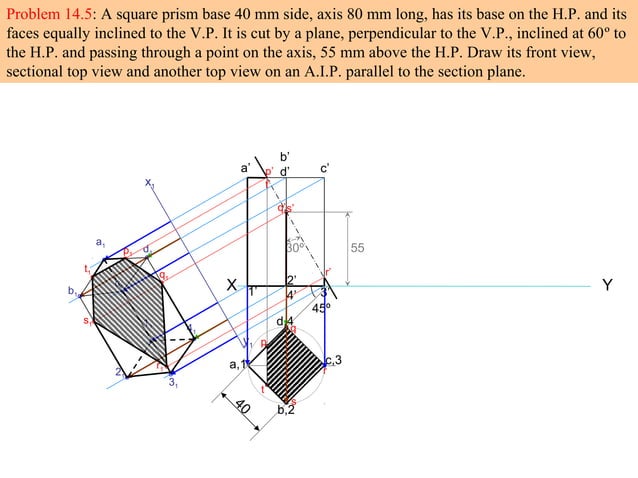 Section of solids - ENGINEERING DRAWING/GRAPHICS | PPT