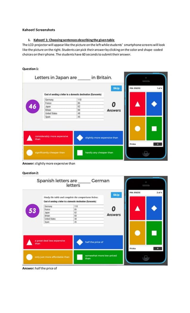 Kahoot Lesson Plan | DOCX | Education