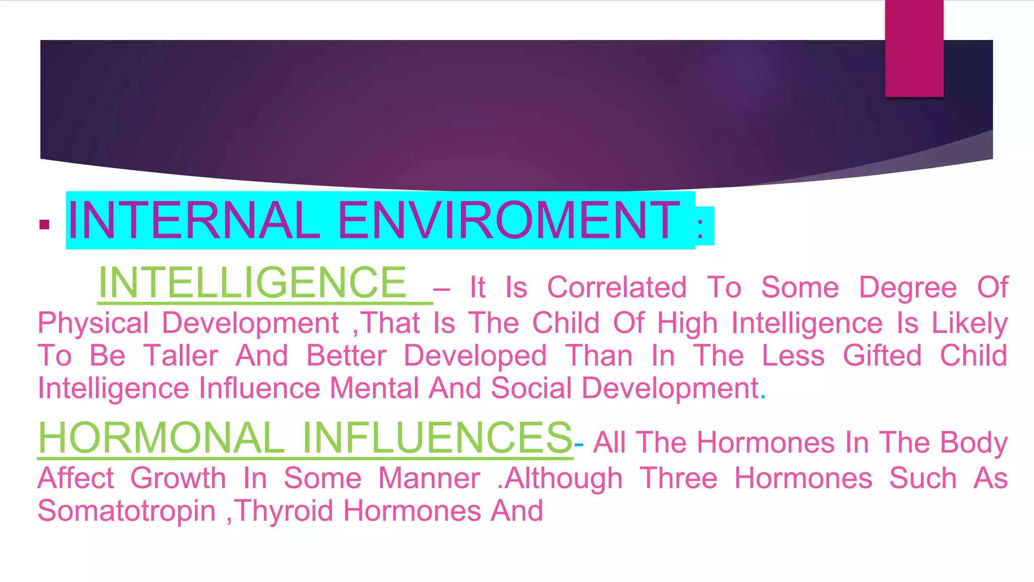 Factors affecting growth and development | PPTX