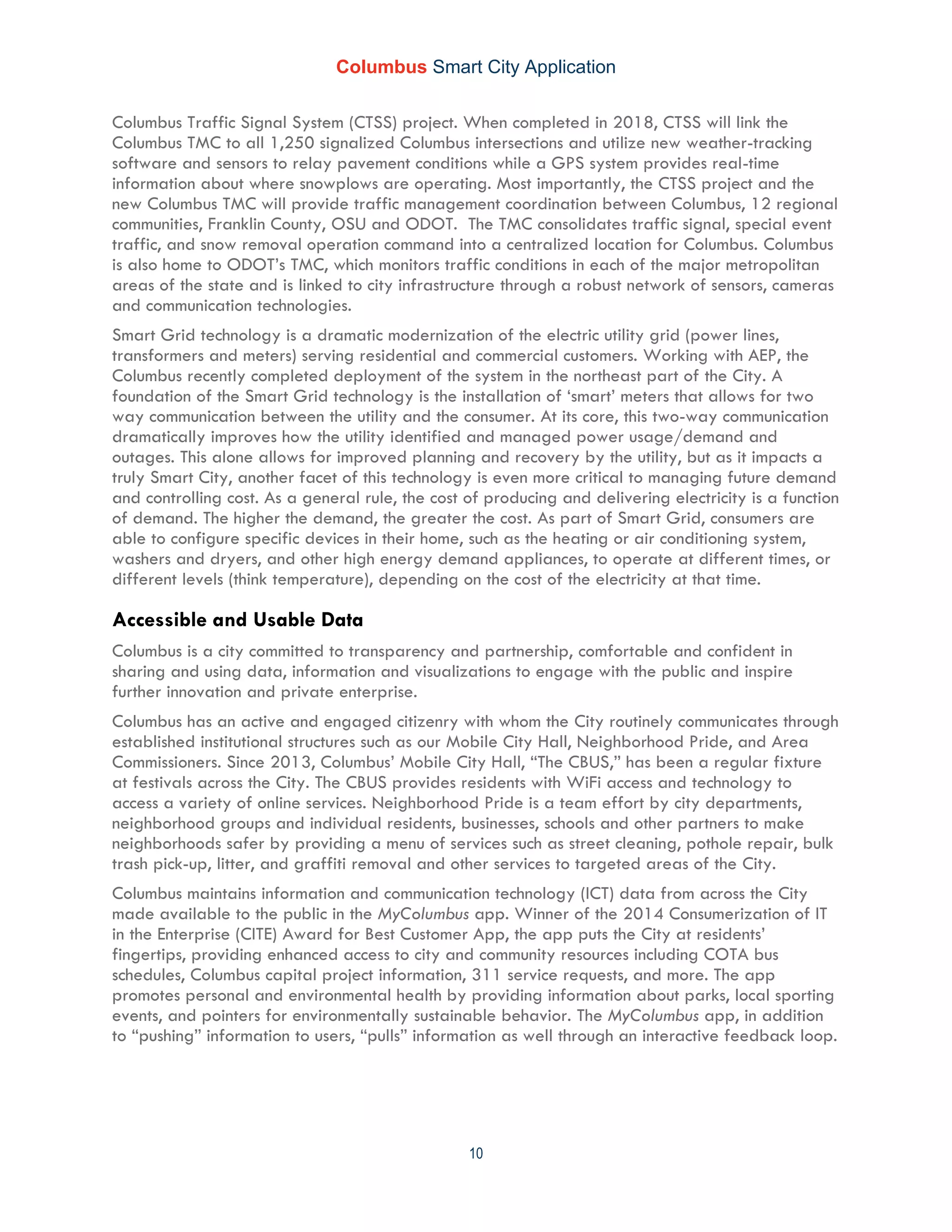 Columbus Smart City Challenge Pdf