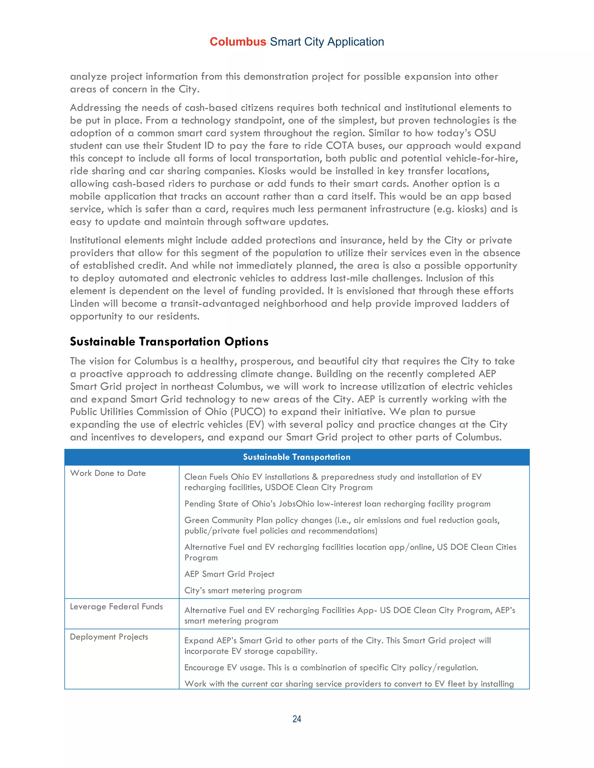 Columbus Smart City Challenge | PDF