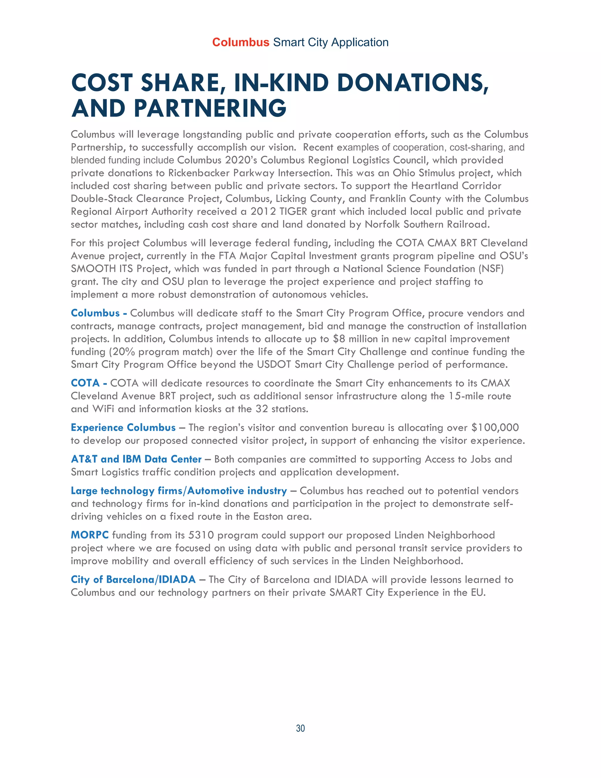 Columbus Smart City Challenge | PDF