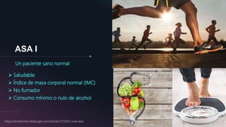 Clasificación ASA para riesgo anestésico. | PPTX