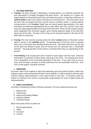 Model Bankable Project on Protected Cultivation; Gardening Guidebook ...