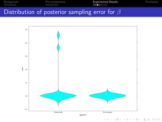 Precomputation for SMC-ABC with undirected graphical models | PPT