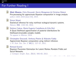 Precomputation for SMC-ABC with undirected graphical models | PPT