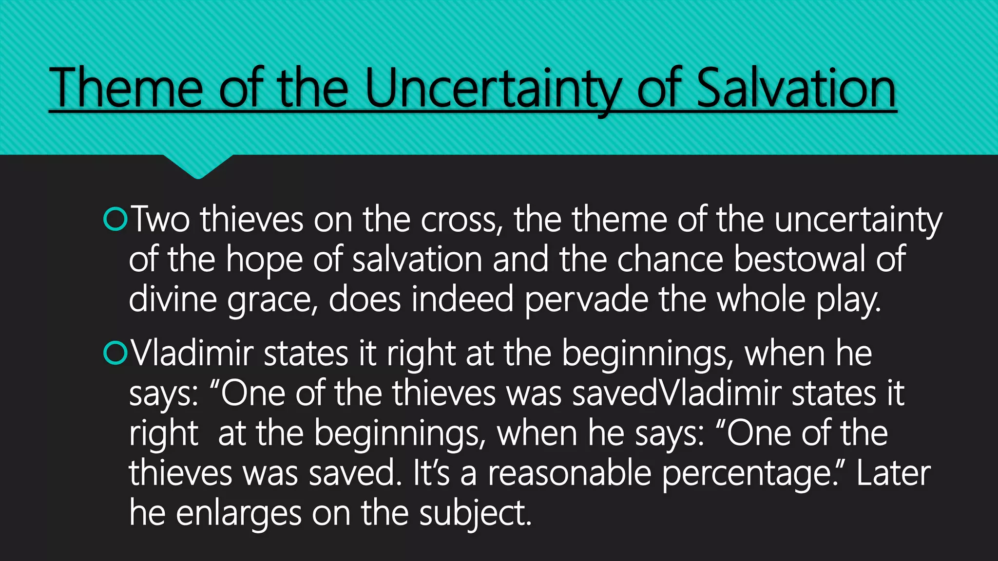 religious significance of waiting for Godot | PPT