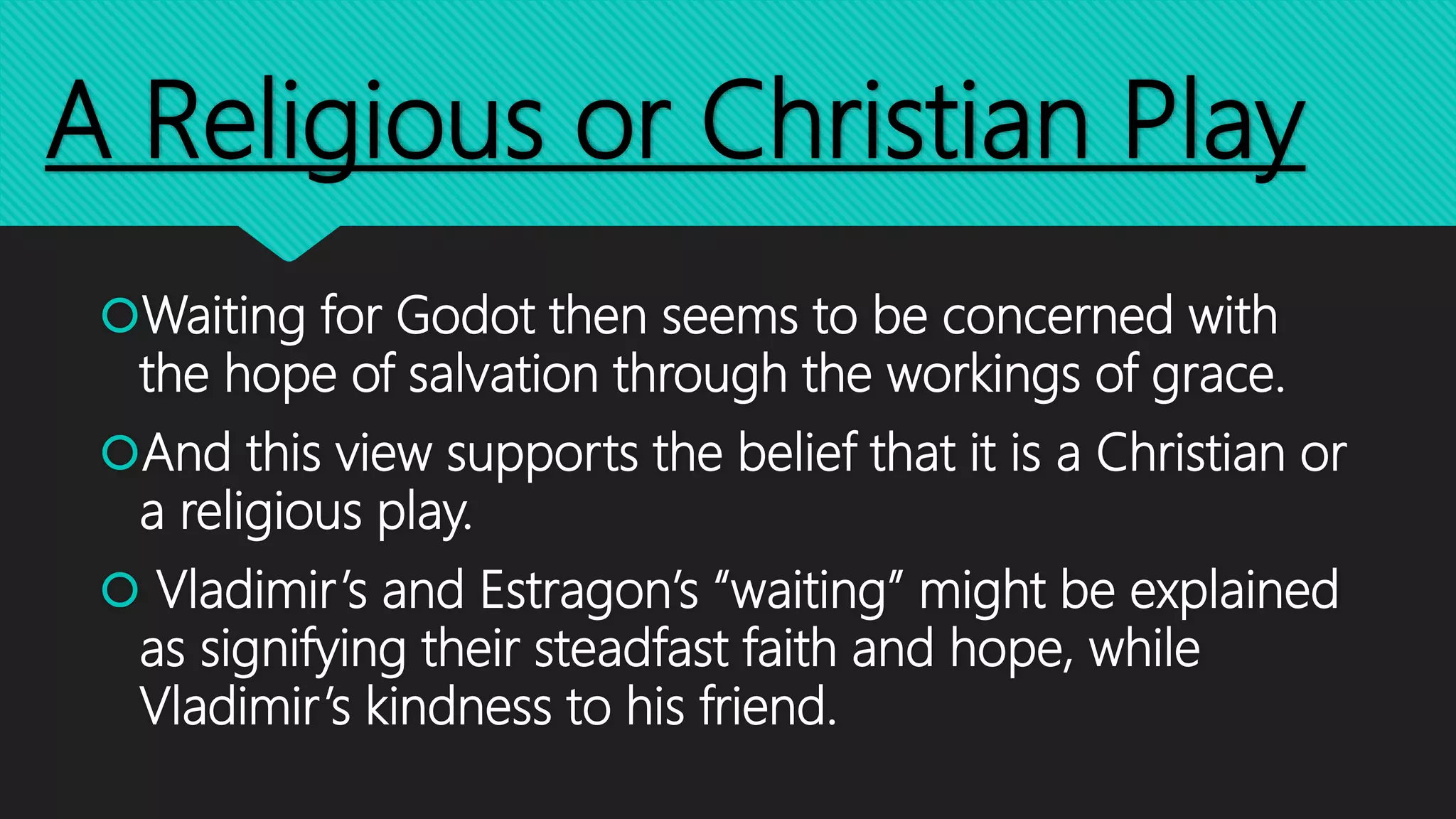 religious significance of waiting for Godot | PPT