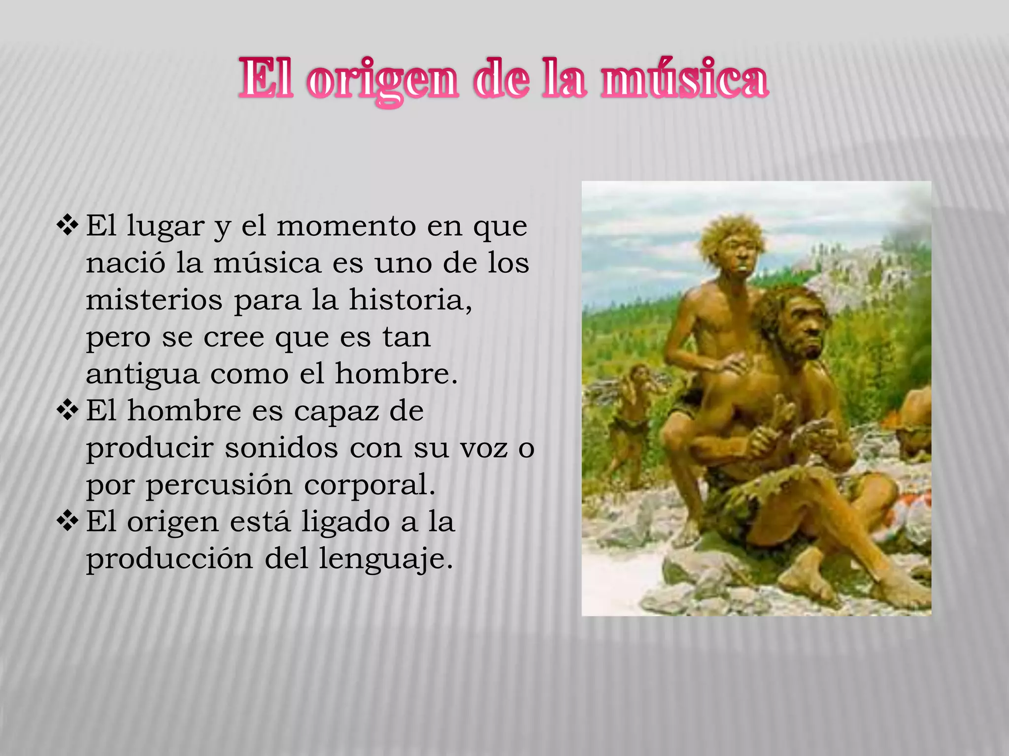 Música en la prehistoria | PPT