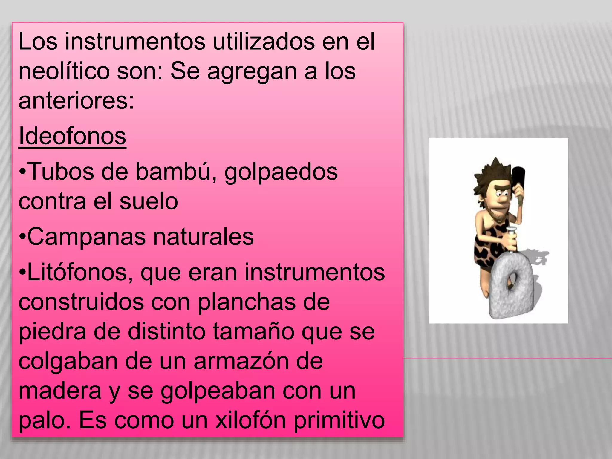 Música en la prehistoria | PPT