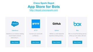 Cisco Connect 2018 Indonesia - Build a spark bot | PPT