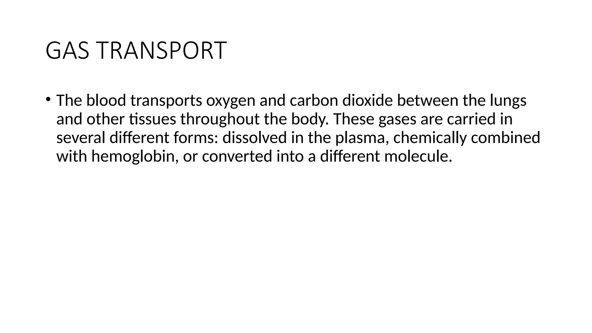 НYРОXIA Transport of gases in blood.pptx