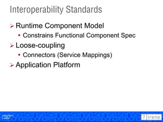 7irene Application Reference Model - Presented at OT2004 | PPT