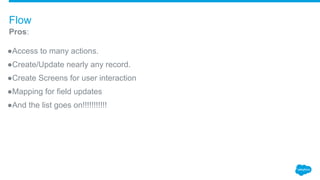 A Pocket Guide to Process Builder, Flows, and Triggers | PPT