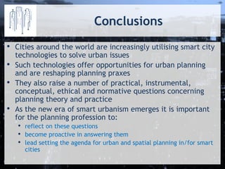 Planning in an era of smart urbanism | PPT