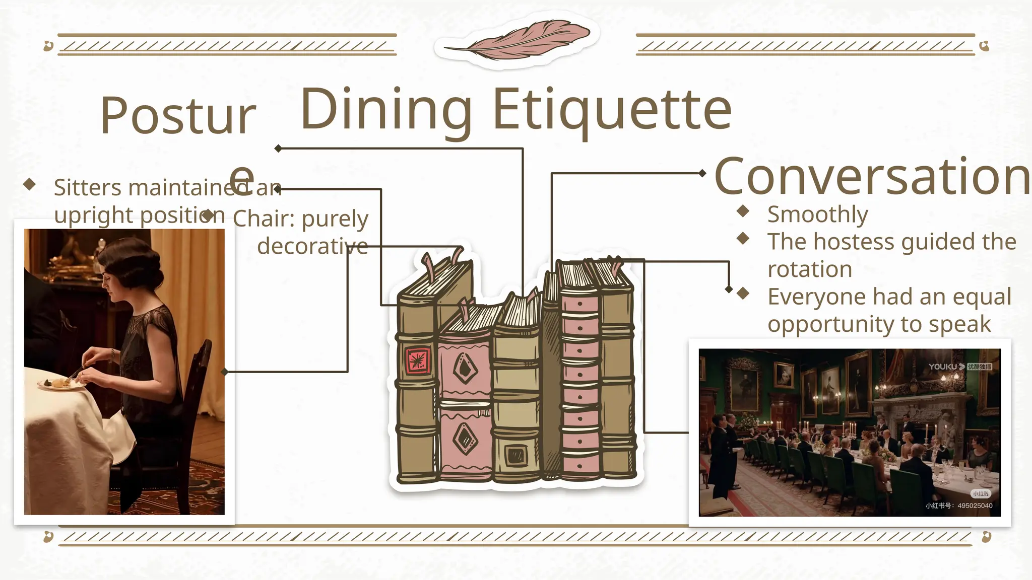 British etiquette in Downtown Abbey is involved | PPTX
