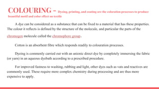 Textile wet processing_unit_i | PPTX