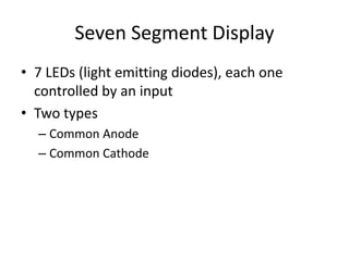 7 Segment Decoder | PPTX | Programming Languages | Computing