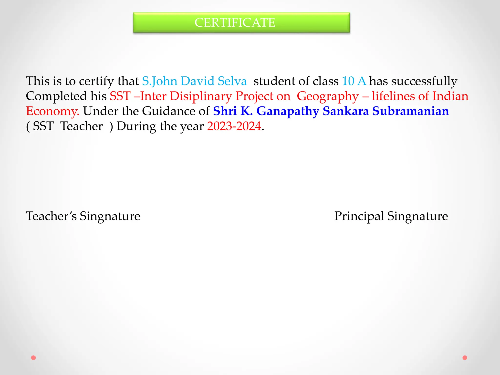 Geography - Class 10 - Lifelines of National Economy- Inter ...