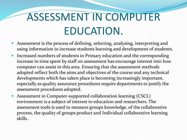 Computer Education Curriculum in Nursery and Primary School | PPTX
