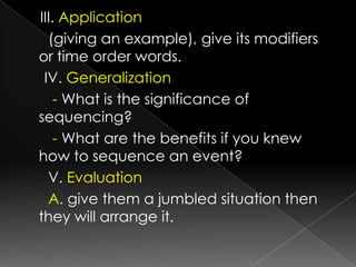 lesson plan sequencing | PPTX