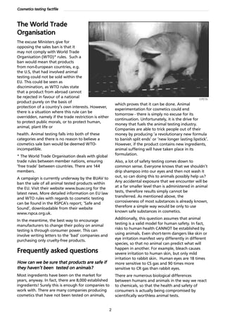 Cosmetics Testing - Cruelty Free | PDF