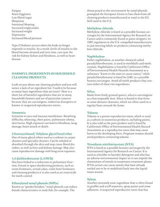 Guide to the Most Common Toxins in Food, Cosmetics & Cleaners | PDF