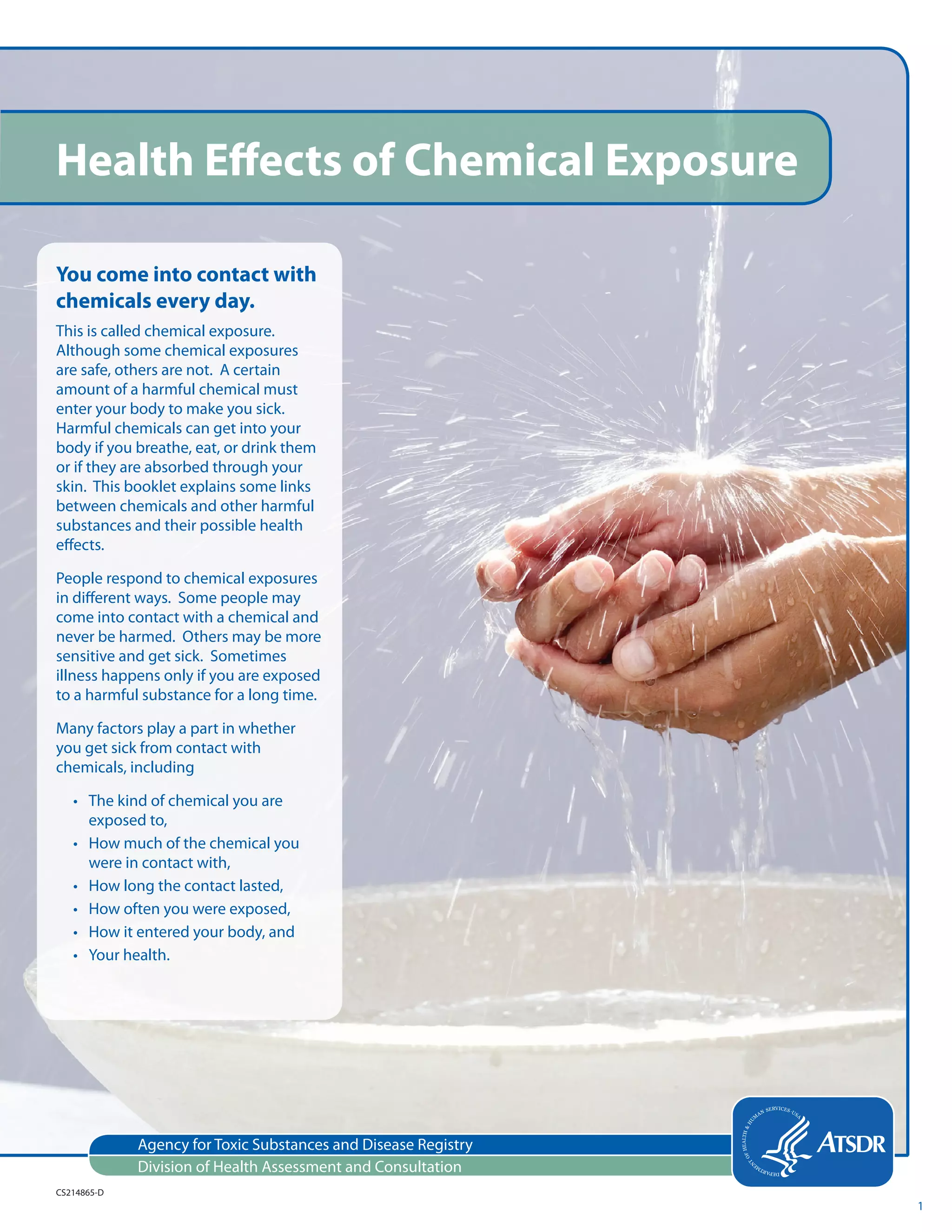 Health Effects of Some Chemicals on Your Body | PDF