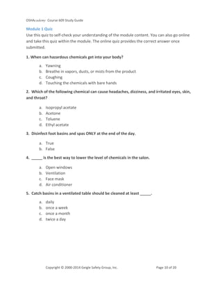 Health Hazards in Nail Salons | PDF