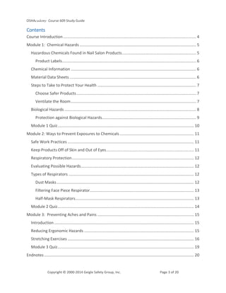 Health Hazards in Nail Salons | PDF