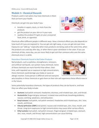 Health Hazards in Nail Salons | PDF | Free Download
