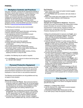 Phenol - Hazardous Substance Fact Sheet | PDF