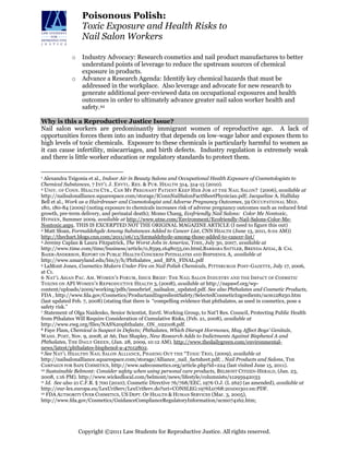 Poisonous Polish - Toxic Exposure & Health Risks to Nail Salon Workers ...