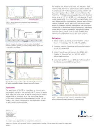 Rapid UHPLC Determination of Common Preservatives in Cosmetic Products ...