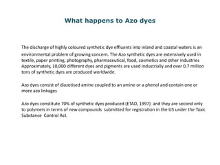 Toxicity of Dyestuffs | PPT
