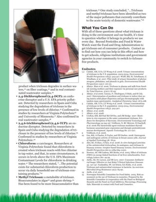 Triclosan - What the Research Shows - Doing More Harm than Good | PDF