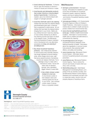 Ways to Reduce Harmful Chemicals in your Home | PDF | Indoor ...