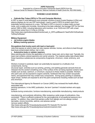 Where Lead Hides | PDF