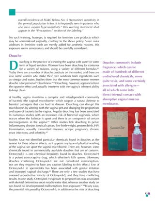 Chem Fatale - Potential Health Effects of Toxic Chemicals in Feminine ...