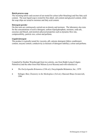 Soap & Detergent Making - A Guidebook for Making your own Soap | PDF