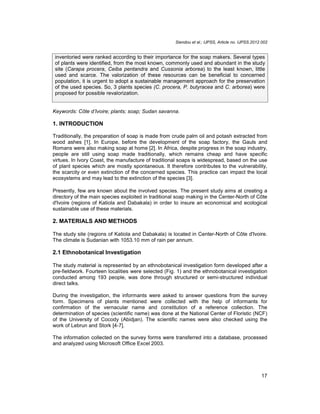 Spontaneous Plants Used in the Traditional Soap Making - A Guide for ...