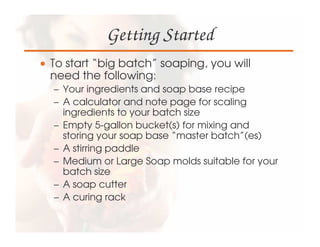 Big Batch Soap Making - A Guide for Making your own Soap | PDF | Candle ...