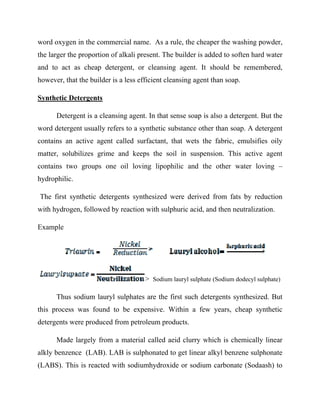 History of Soaps & Detergents Making | PDF