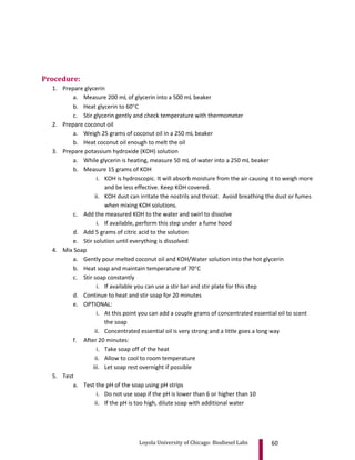 Making Liquid Soap - Teacher Manual - A Guide for Making your own Soap ...