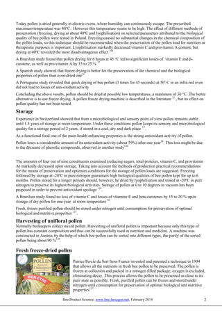 Pollen - Production, Nutrition & Health | PDF