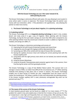 Explanation of the Groasis Technology for Growing Food in Desert ...