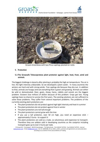 Explanation of the Groasis Technology for Growing Food in Desert ...