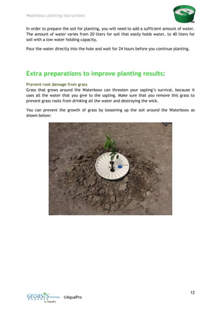 Groasis Waterboxx Handbook on Planting Instructions for Trees & Crops ...