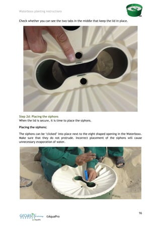 Groasis Waterboxx Handbook on Planting Instructions for Trees & Crops ...